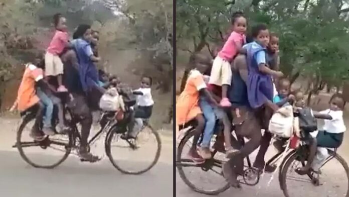 10 People Riding The Bicycle