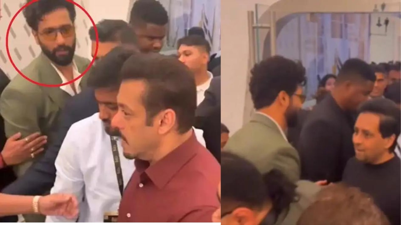 Salman Khan Ignores Vicky Kaushal On Face Bodyguard Pushes Him Away