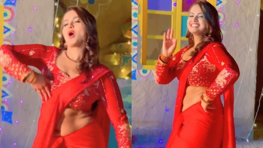 Bhojpuri Actress Neelam Giri's Red Saree Dance Video Goes Viral