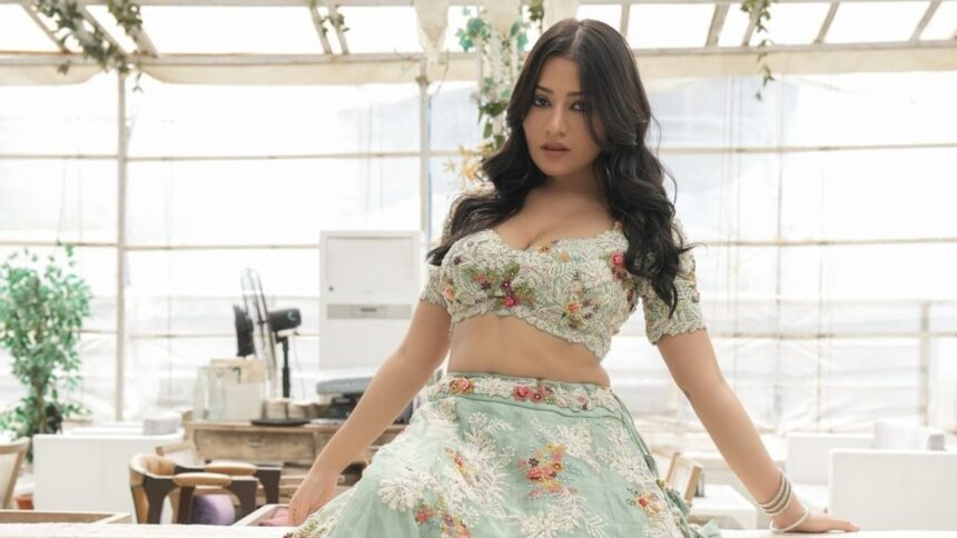 Simran Kaur Sizzles in Viral Video, Gives Bold Pose in Short Dress