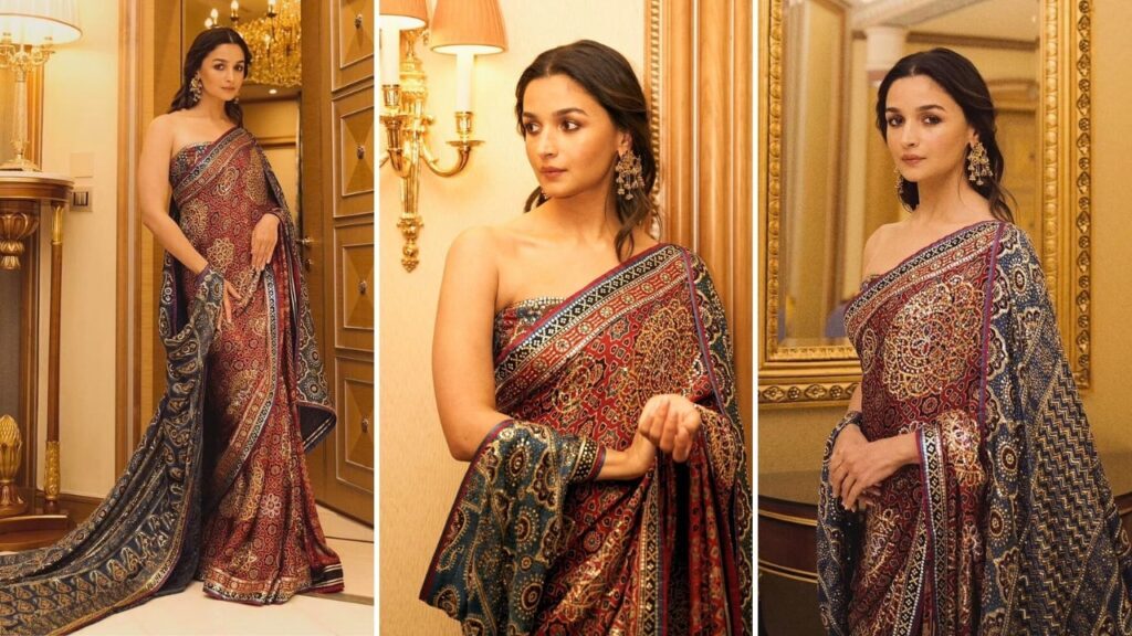 Alia Bhatt Wore Ajrakh Print Saree At Saudi Arabia Joy Award, Know Its ...