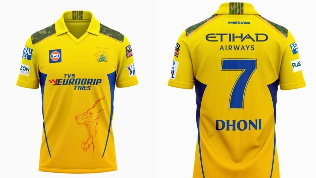 CSK Unveils New Jersey for IPL 2024, Honoring Army & Legacy